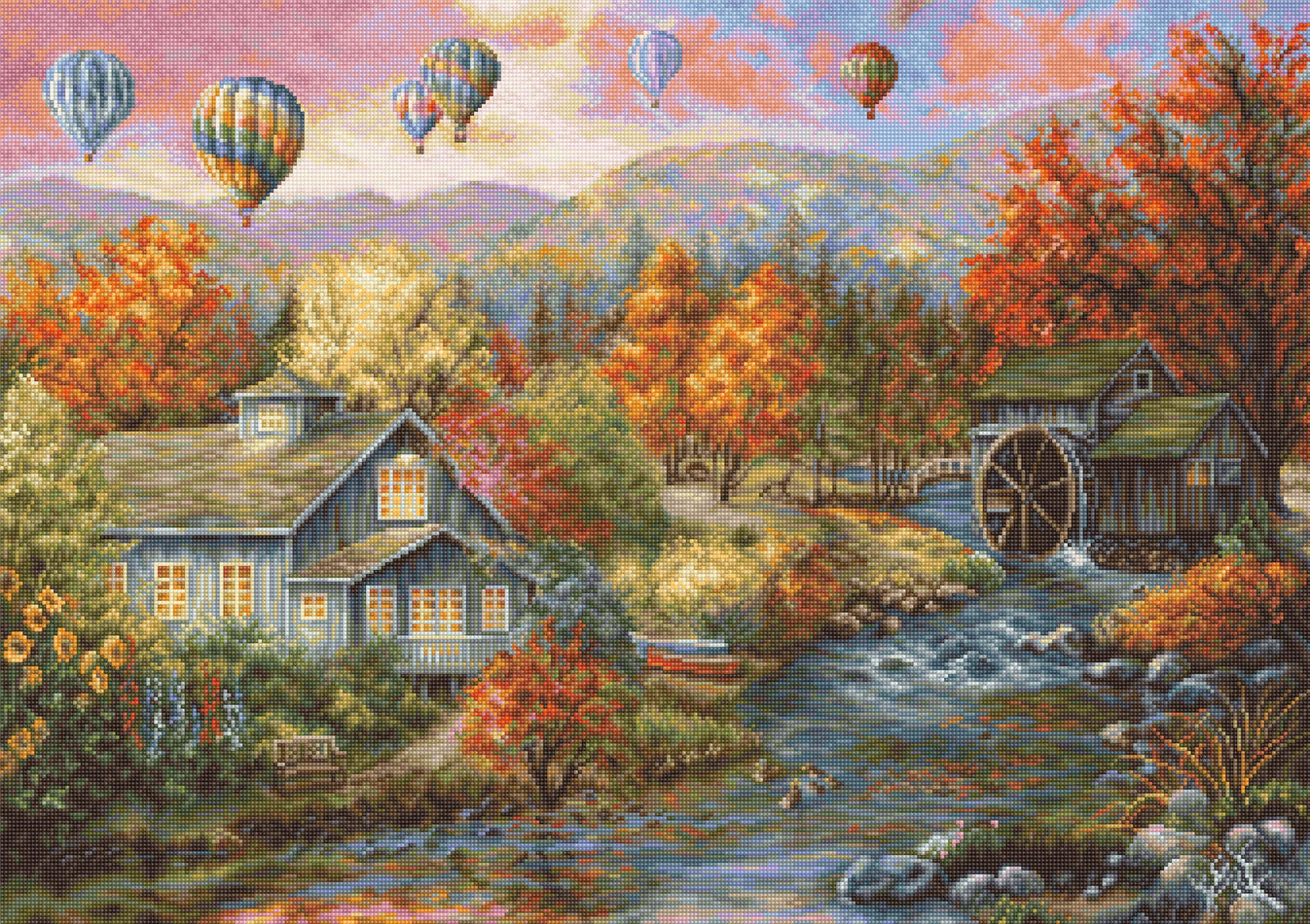 Petit Point Kit Gold Luca-S - Autumn Creek Mill, G616 – ArtAgo
